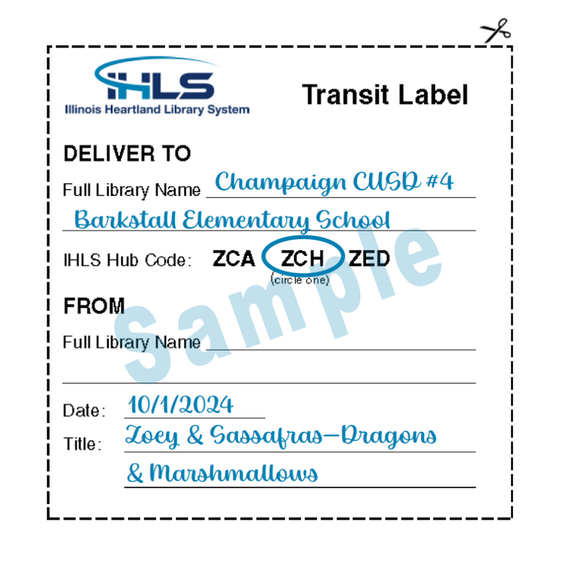 Delivery Transit Labels | IHLS